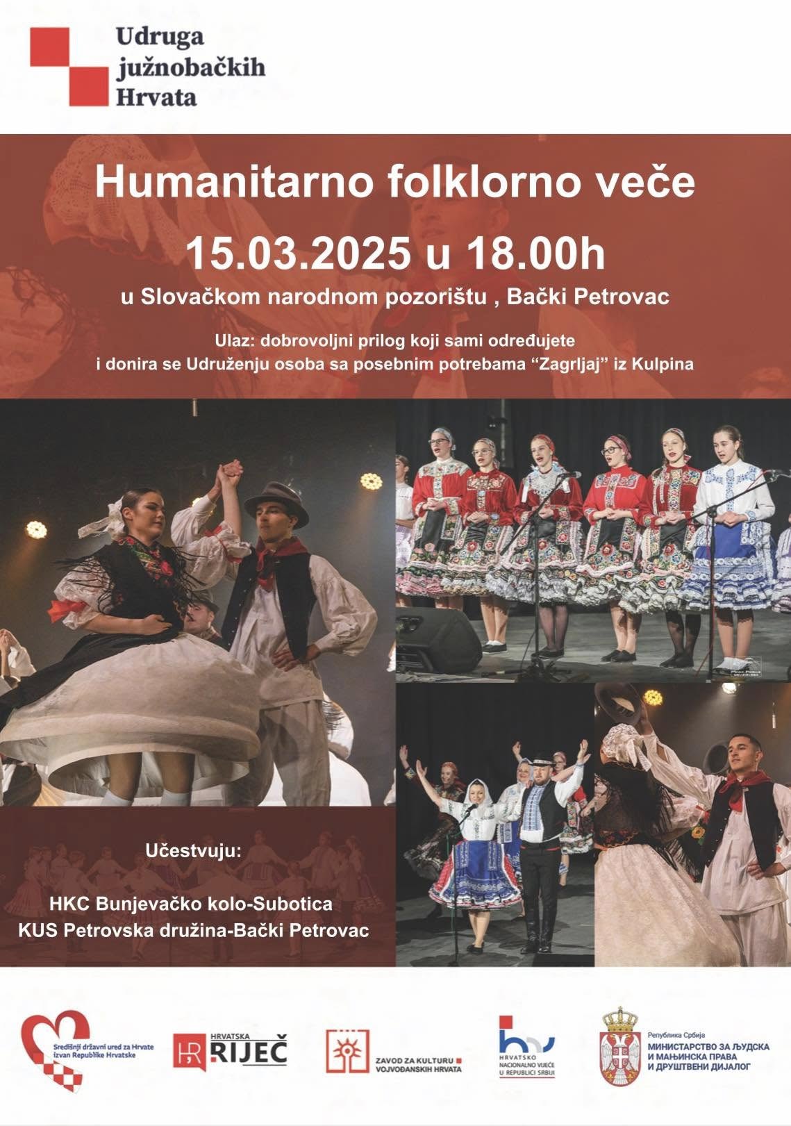 Humanitarna folklorna večer - OTKAZANO | Zavod za kulturu vojvođanskih ...